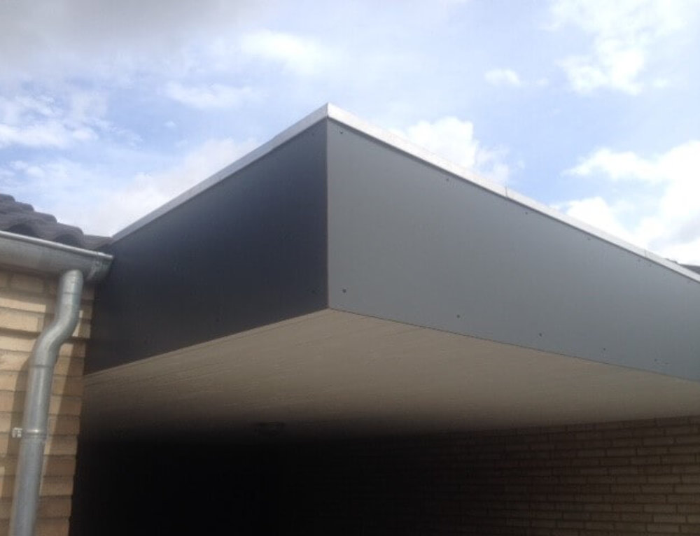 Inddækning ved stern» Jydsk Tagteknik