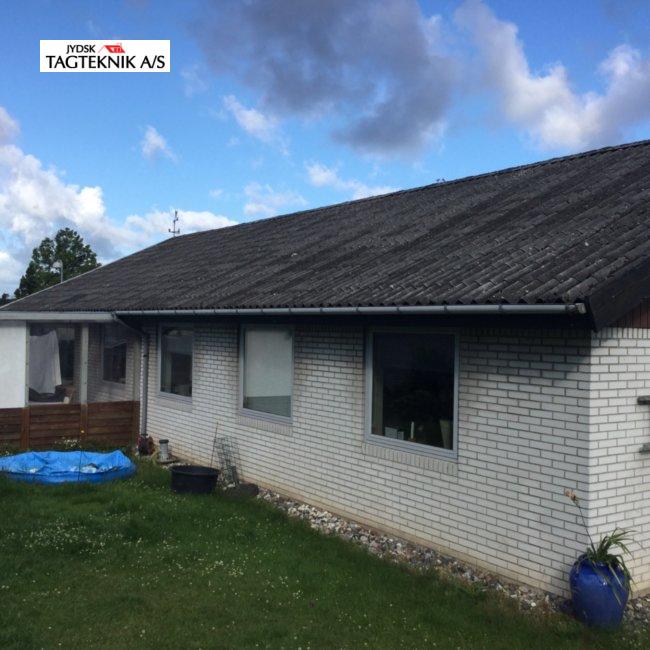Renovering af B7 eternit plader i Hvalsø – Jydsk Tagteknik